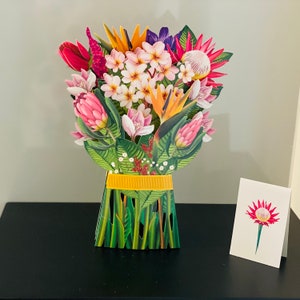 3D Flower Appreciation Pop up Card, Cards for Teacher Friend Colleague ...