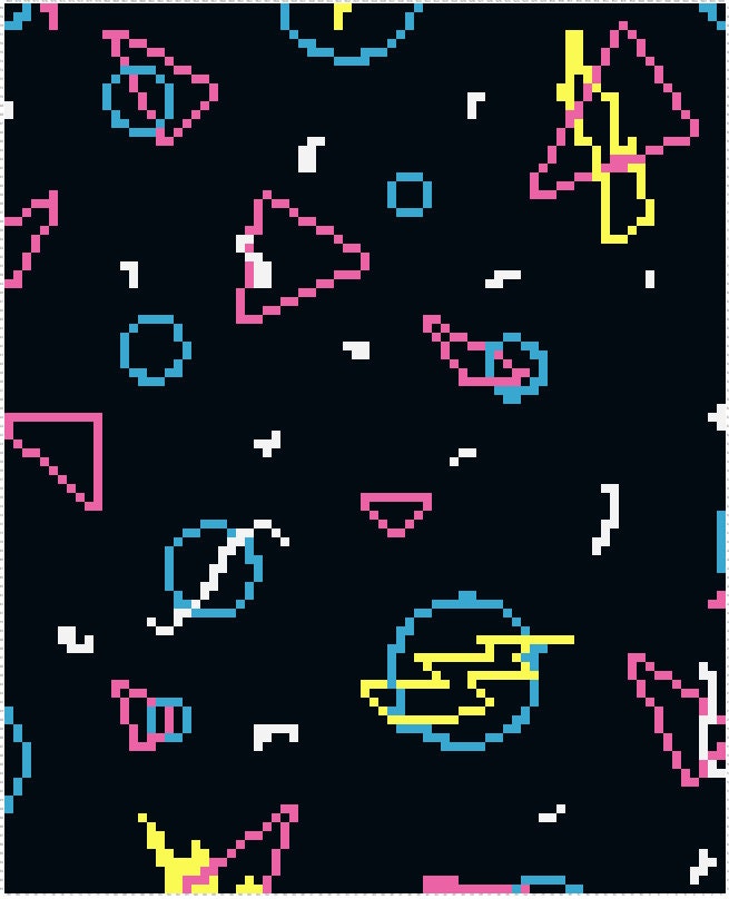 80s Arcade Carpet 2 Pattern C2C Crochet Blanket Pattern | Etsy