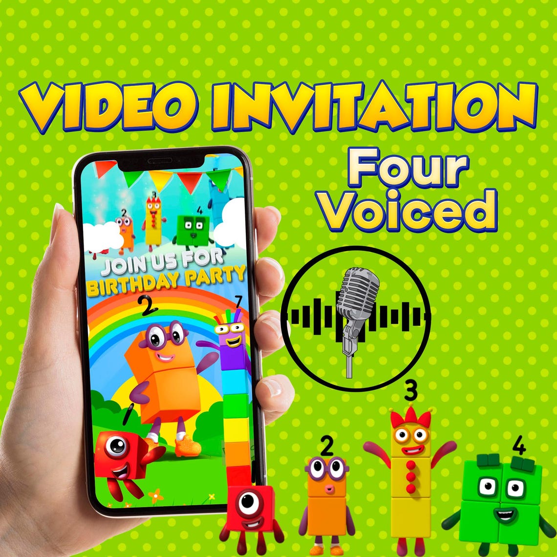 Numberblocks Video Invitation,numberblocks, Numberblocks Animated ...