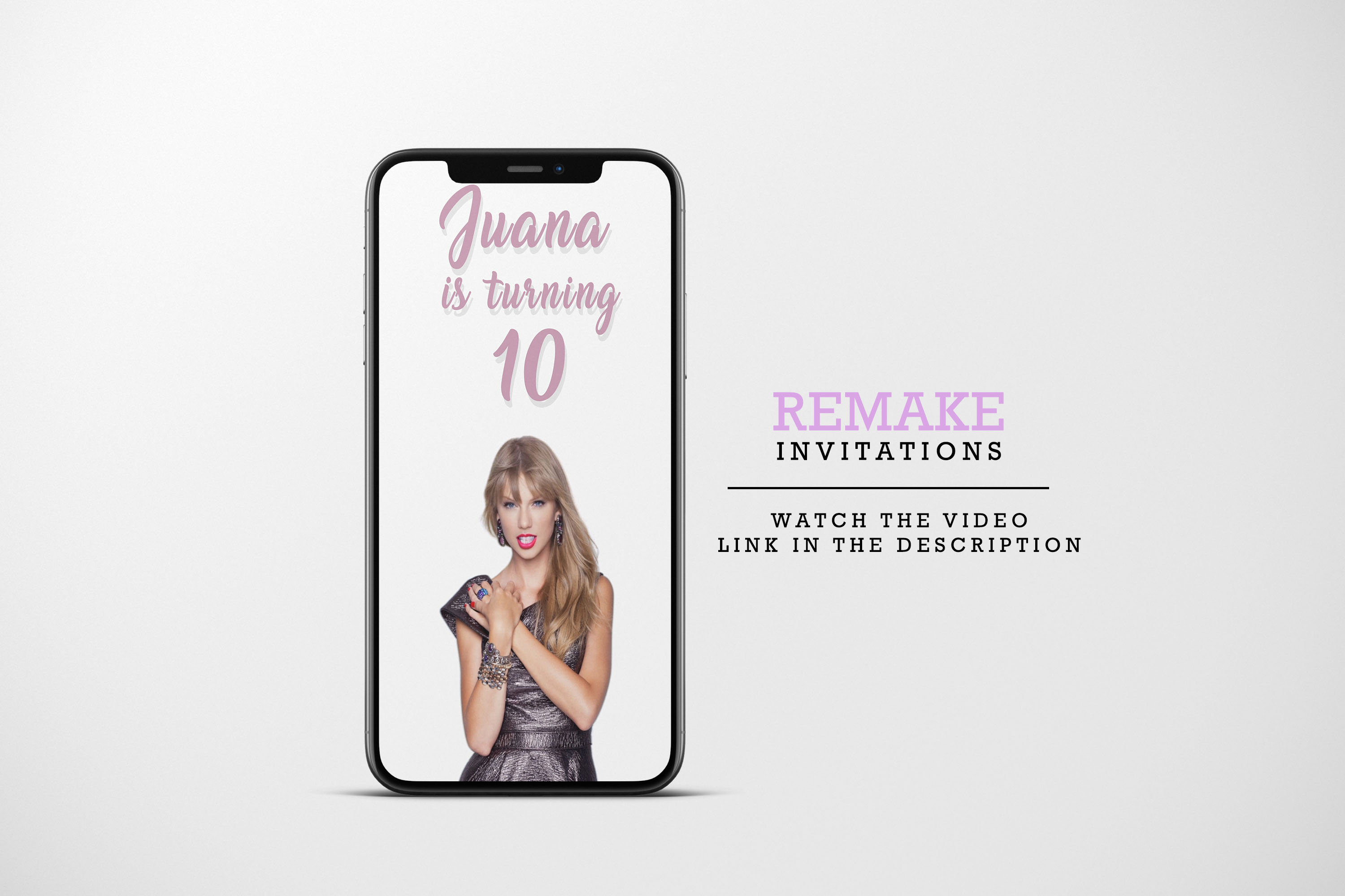 Video Invitación De Taylor Swift, Invitación De Cumpleaños De Swifties ...