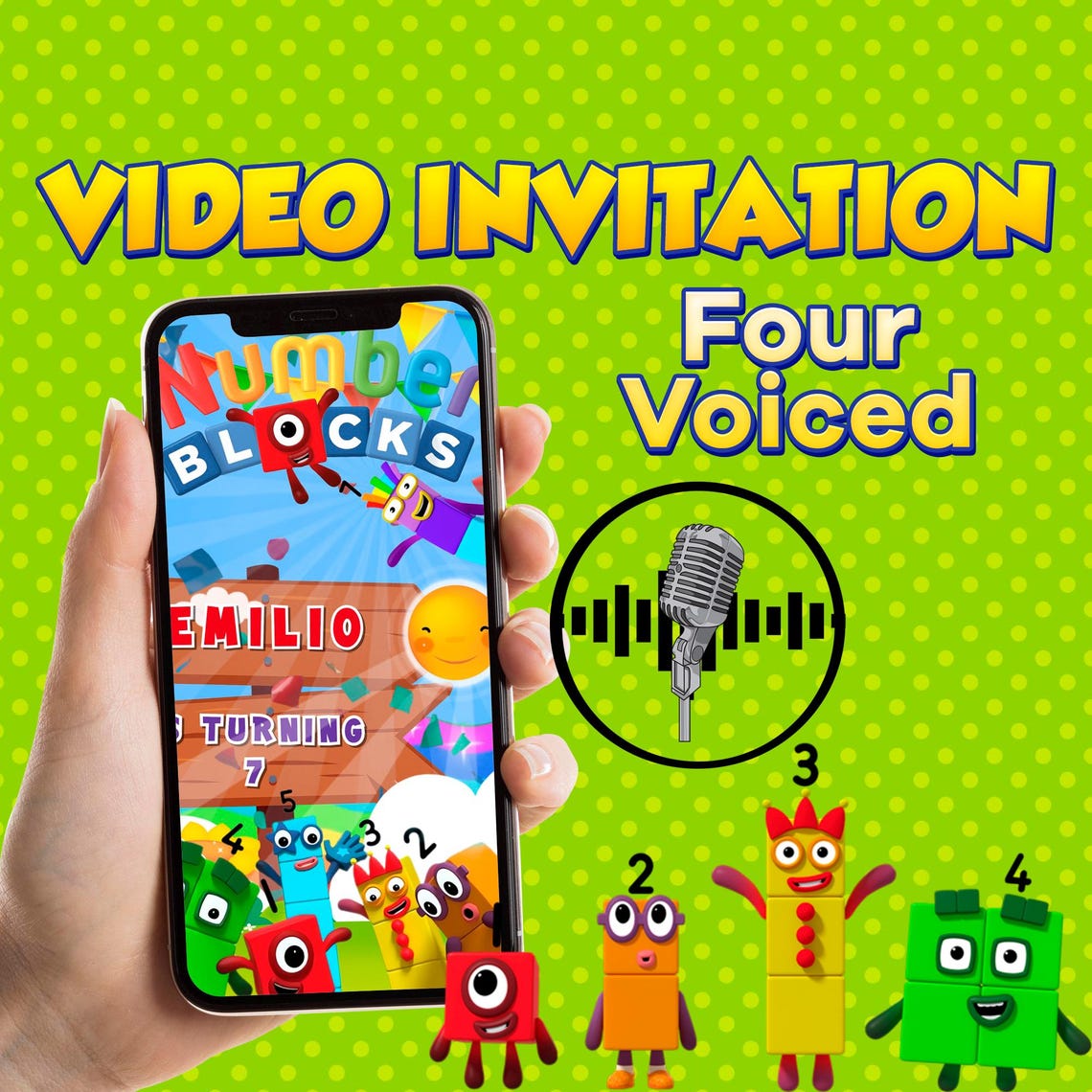 Numberblocks Video Invitation,numberblocks, Numberblocks Animated ...
