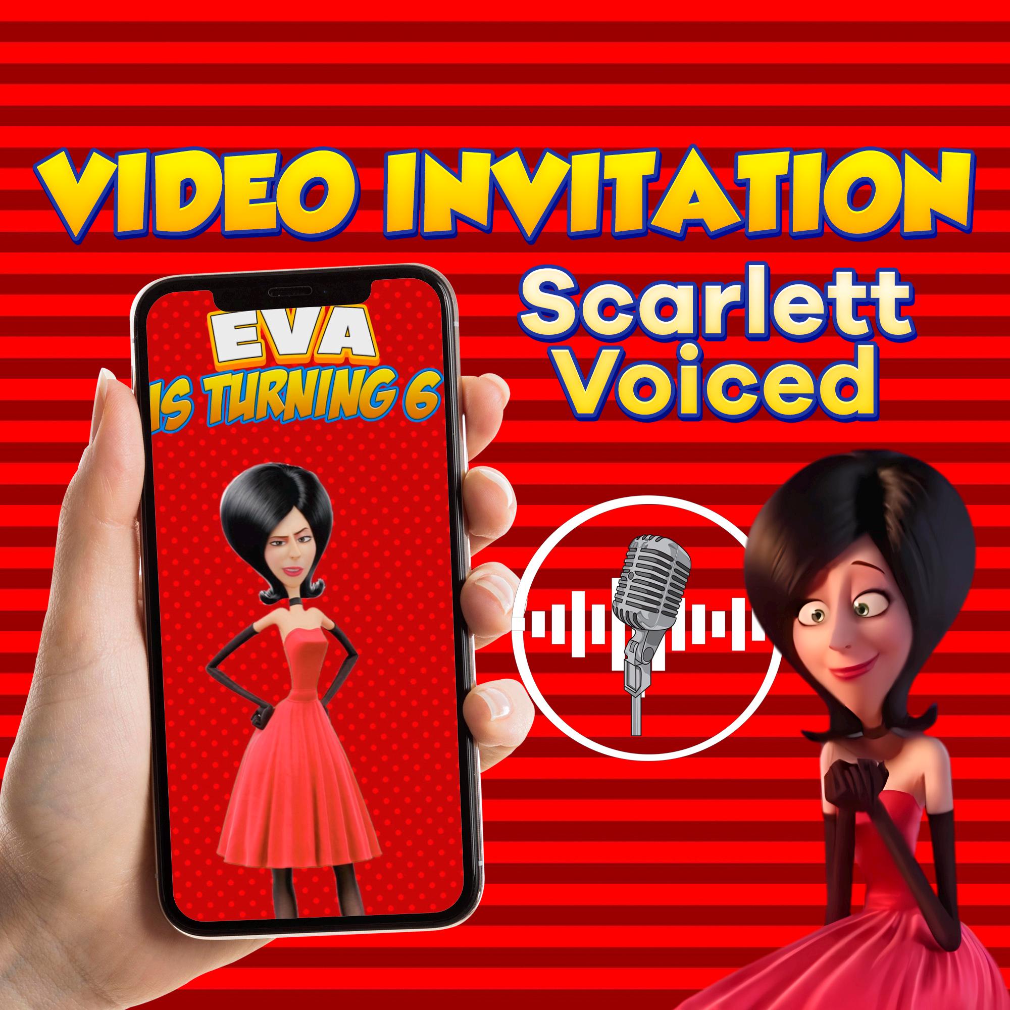 Scarlett Overkill Video Invitatión, Evil Scarlet Video Invitation ...