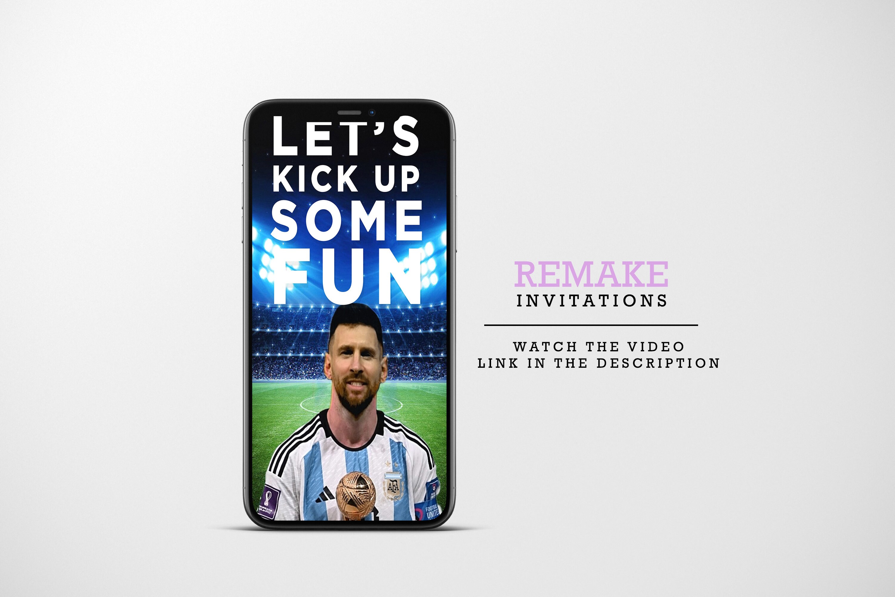 Video Invitation of Lionel Messi and Cristiano Ronaldo, Leo Messi and ...