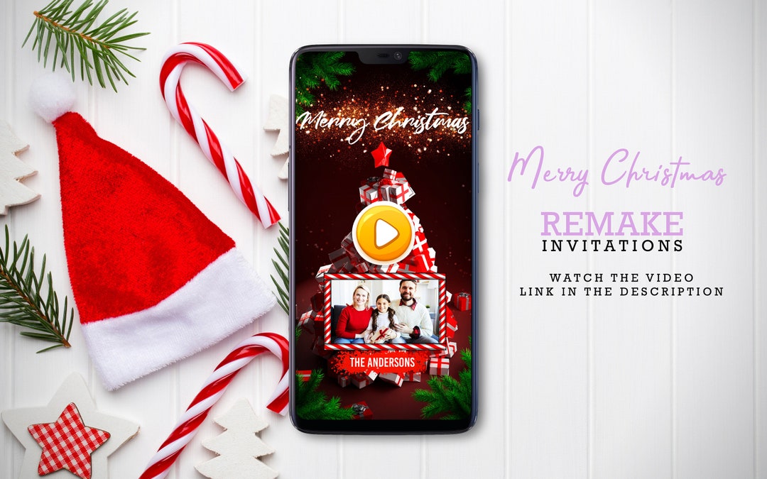 Digital Video Christmas, Christmas Greeting Card, Digital Greeting Card ...