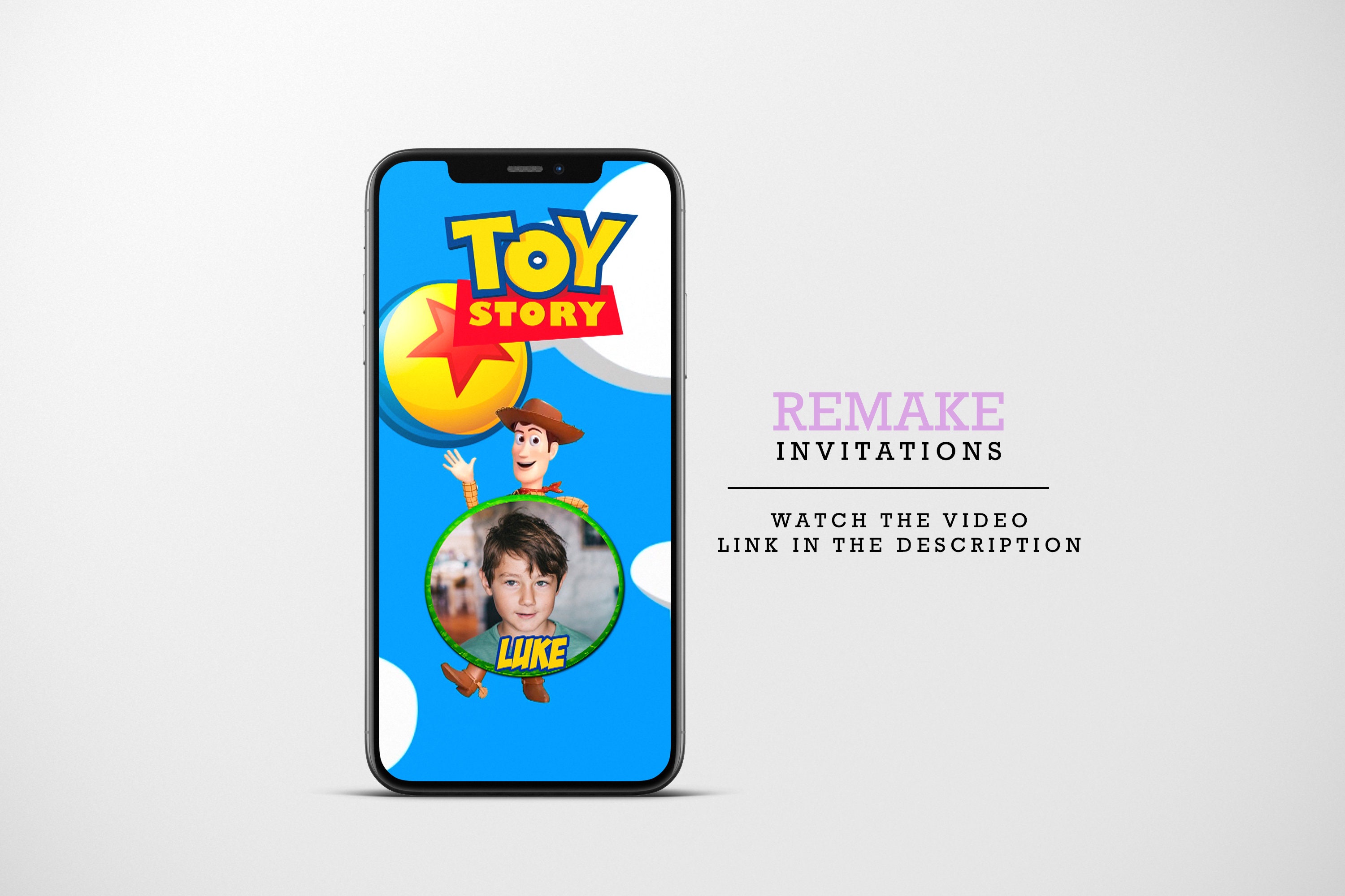 Invitación de Toy Story Video, invitación de toy story, invitación de ...