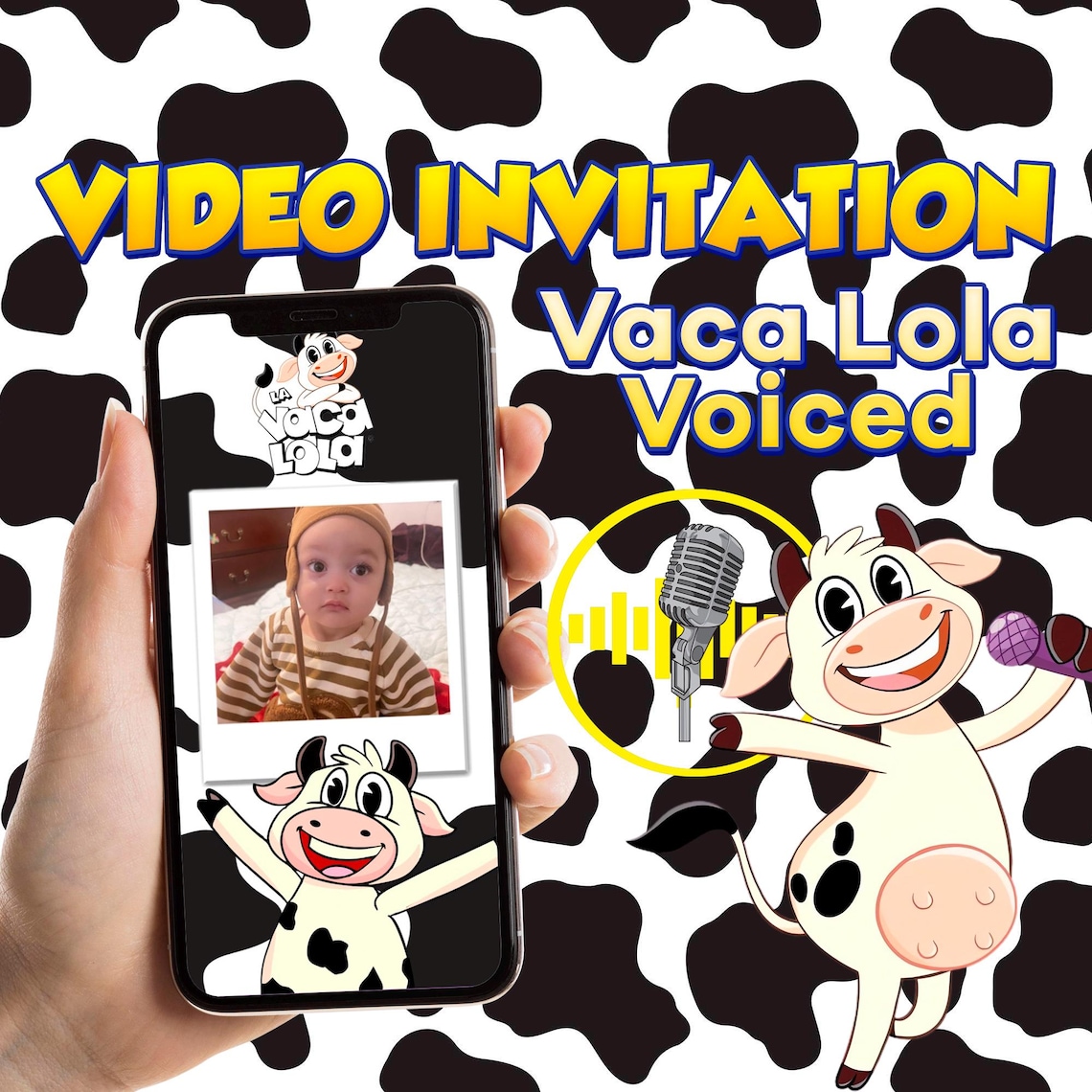 Vaca Lola Video Invitacion, Vaca Lola Invitacion Animada, Vaca Lola Party, Invitation Digital ...