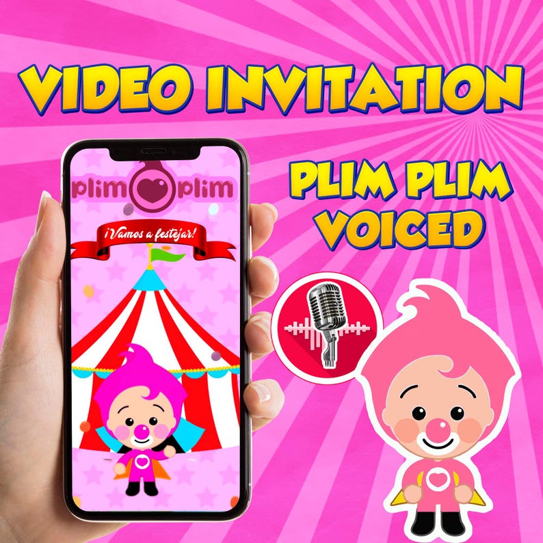 Plim Plim Rosa Video Invitacion, Plim Plim Rosa Invitacion De ...