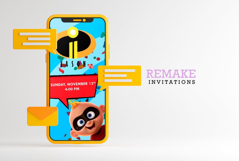 Baby Jack Jack Video Invitation, Baby Jack Jack Digital Card, Baby Jack ...