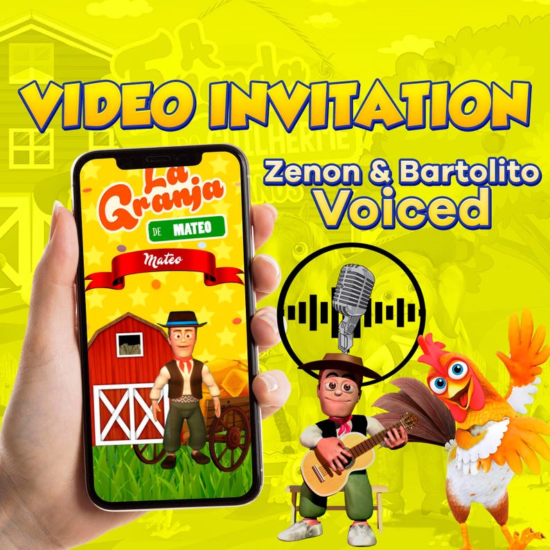La Granja De Zenon Video Invitación, Invitacion Con Vos De Zenon Y ...
