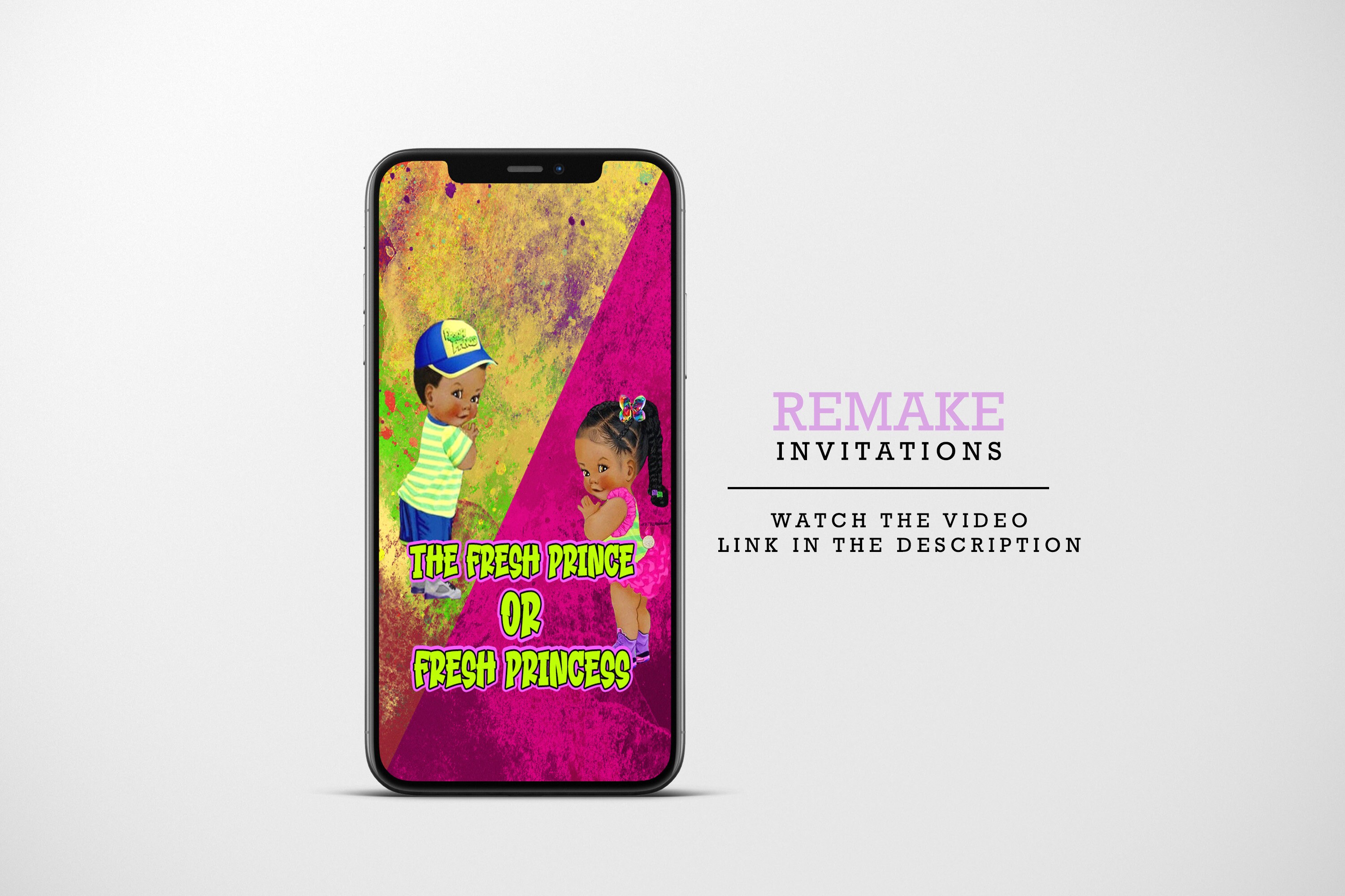 Fresh Prince Video Invitation Baby Gender, Fresh Prince Invitation ...