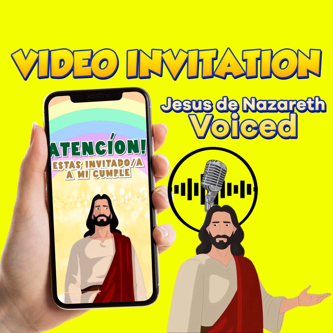 Jesus De Nazareth Video Invitation, Jesus De Nazaret Birthday Video ...