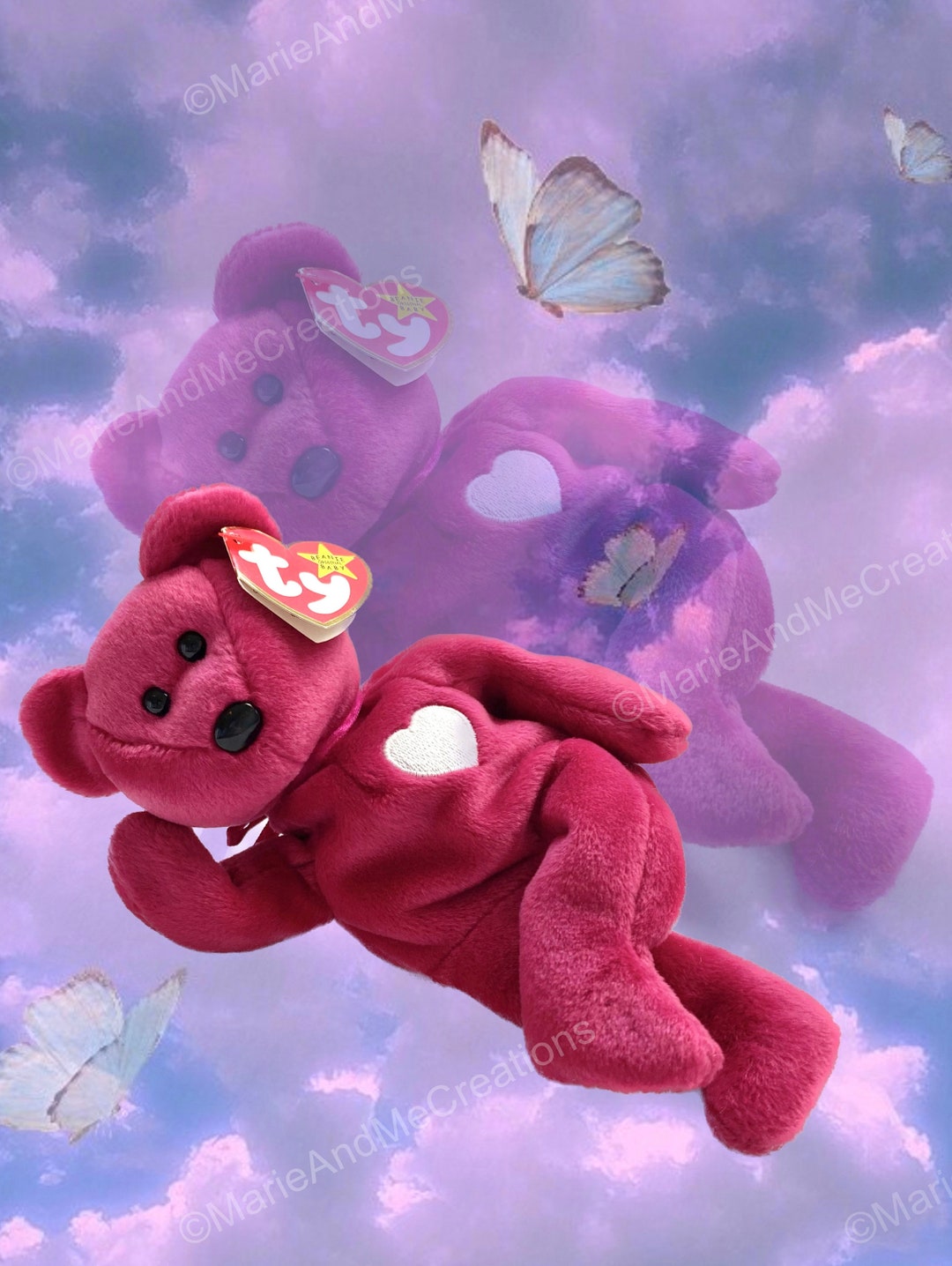 Valentina the Valentine Bear 1998 Retired Beanie Baby With - Etsy