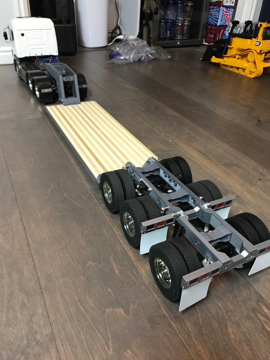 Tamiya Compatible 1/14 Scaled Low Boy Goose Neck Trailer Conversion Kit ...