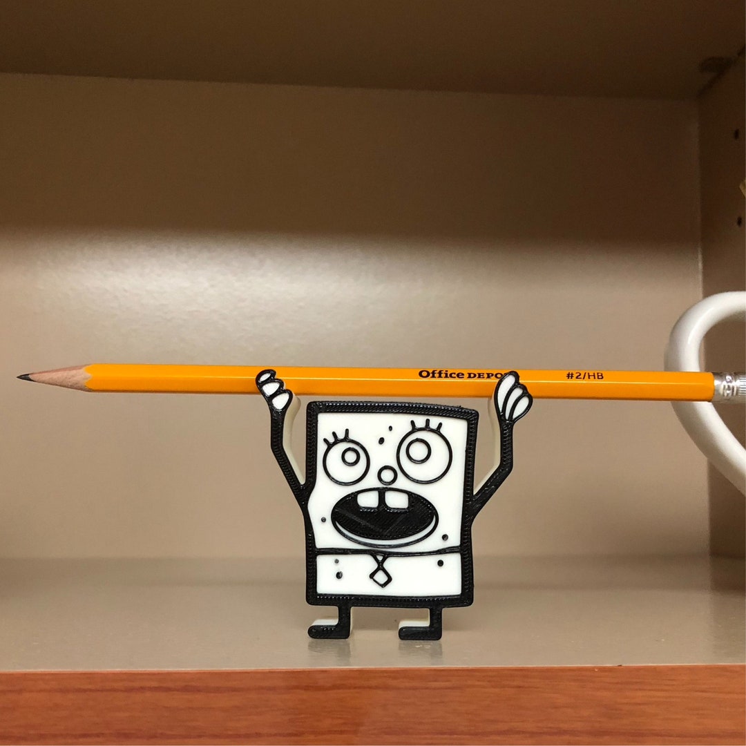 3D Printed Pencil Holder Me Hoy Minoy Doodlebob Pencil - Etsy 3D Printed Pencil Holder Me Hoy Minoy Doodlebob Pencil - Etsy