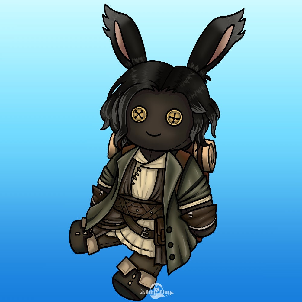 Erevenville FFXIV Plush Vtuber Asset - Etsy