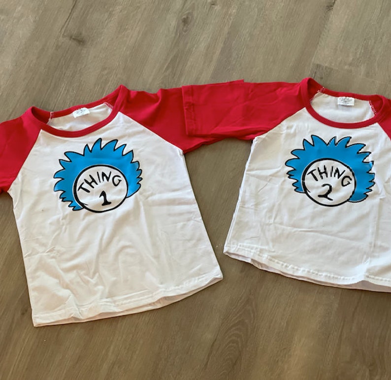 Thing 1, Thing 2, Thing 3 | Customized Matching Shirt | Personalized ...