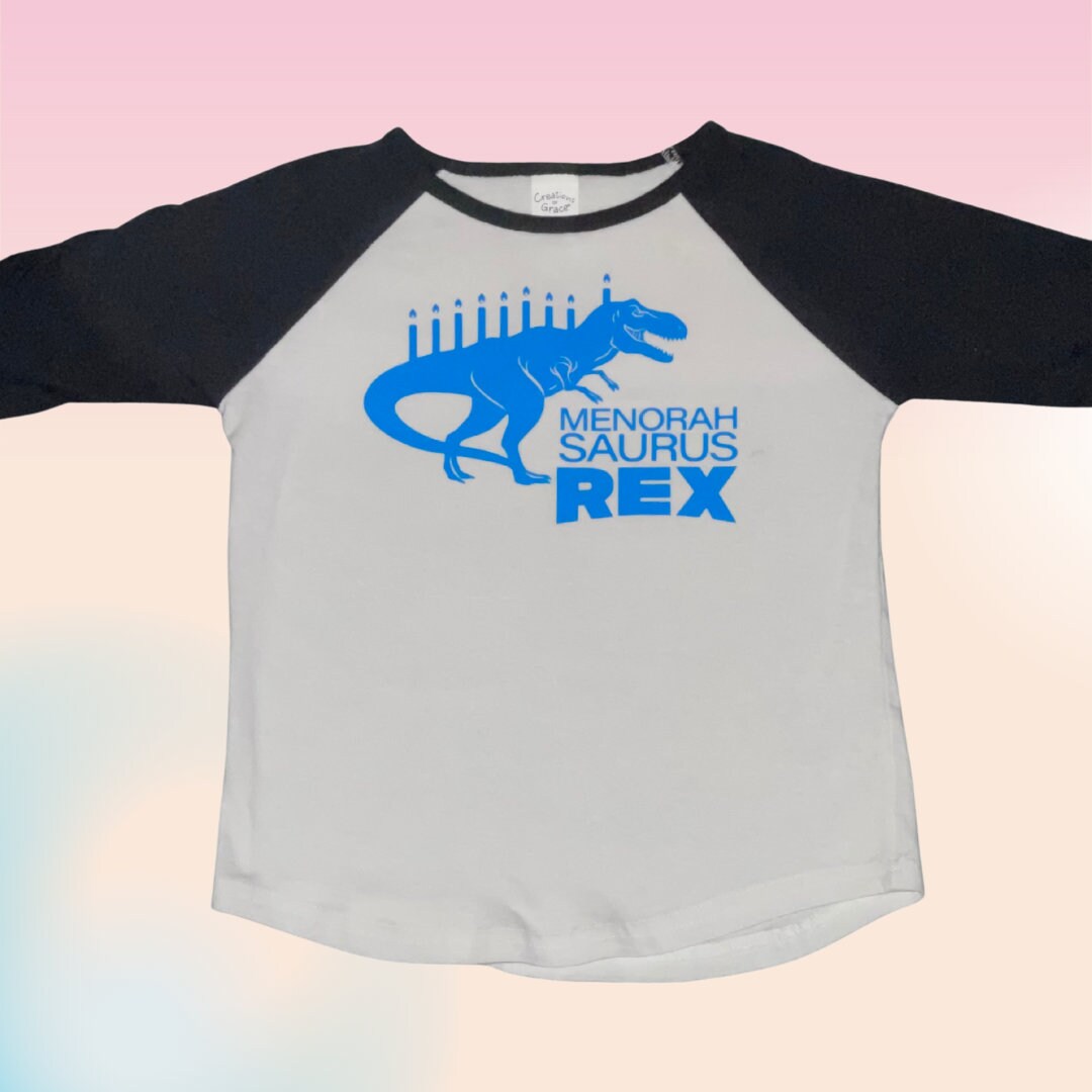 Hanukkah Shirt Menorahsaurus Rex Menorah Hanukkah Pjs Kids Pjs - Etsy