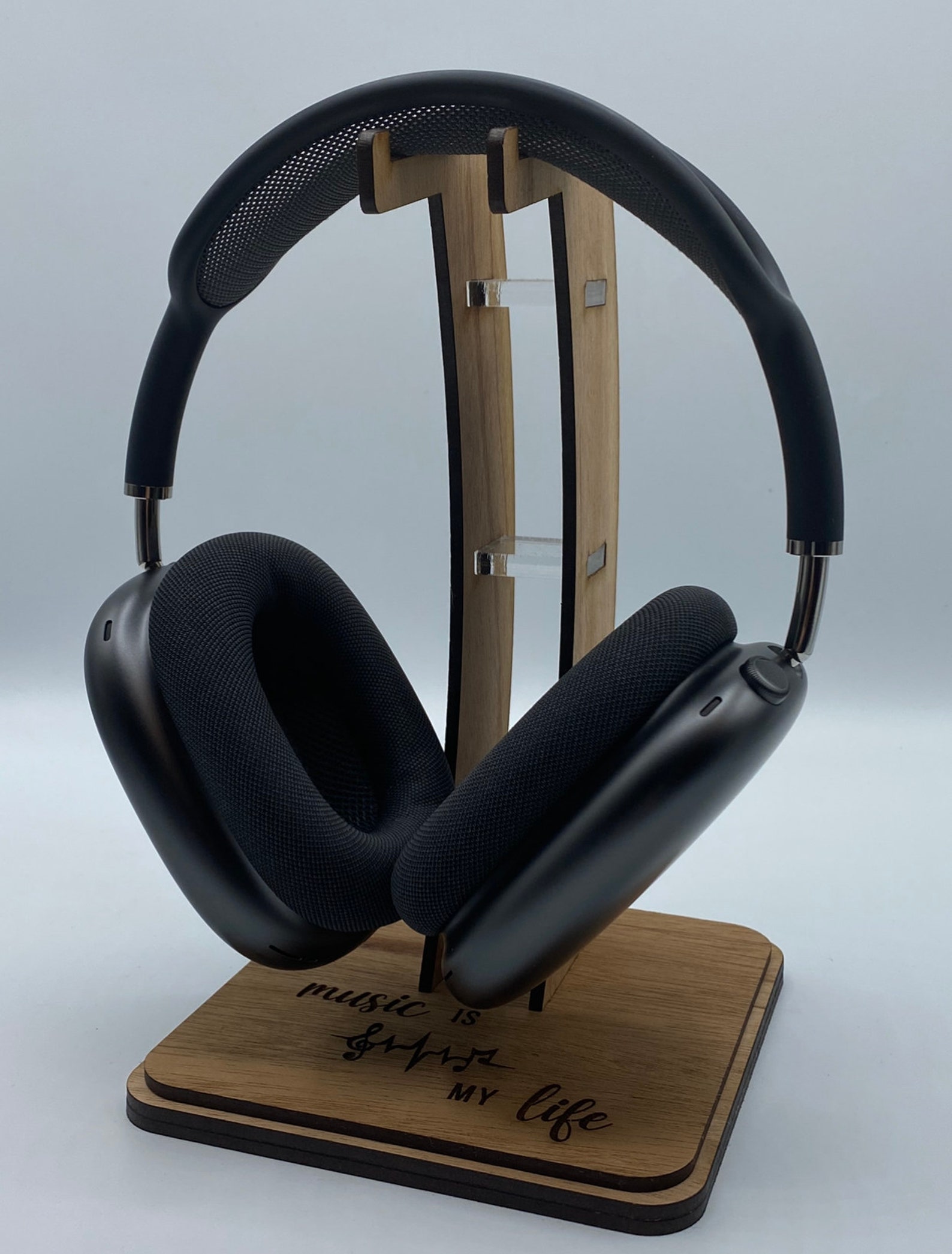 Custom Wooden Headphone Holder Custom Wooden Headphone Stand - Etsy