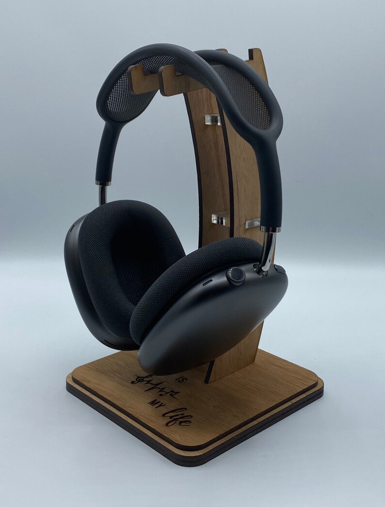 Custom Wooden Headphone Holder Custom Wooden Headphone Stand | Etsy