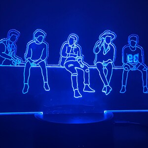 Custom LED Acrylic Light | LED Sign | LED Lamp | Drawing From Photo - Etsy