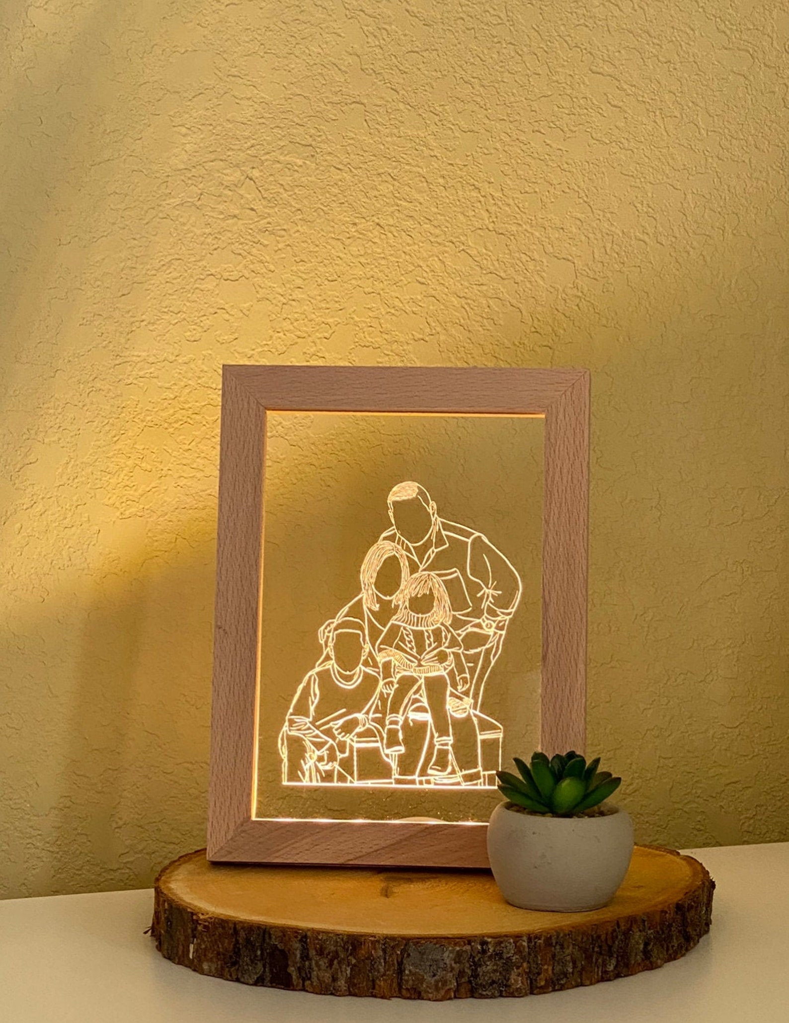 Custom LED Acrylic Light LED Sign LED Lamp Drawing From | Etsy