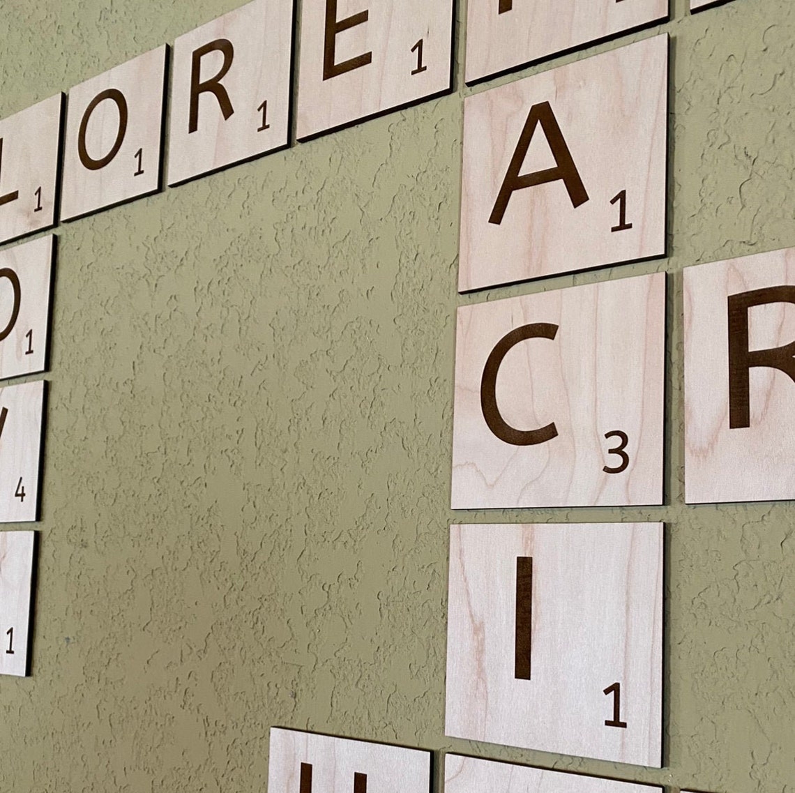 Scrabble Letters for Wall Decor Wall Letters Scrabble Wall - Etsy New ...