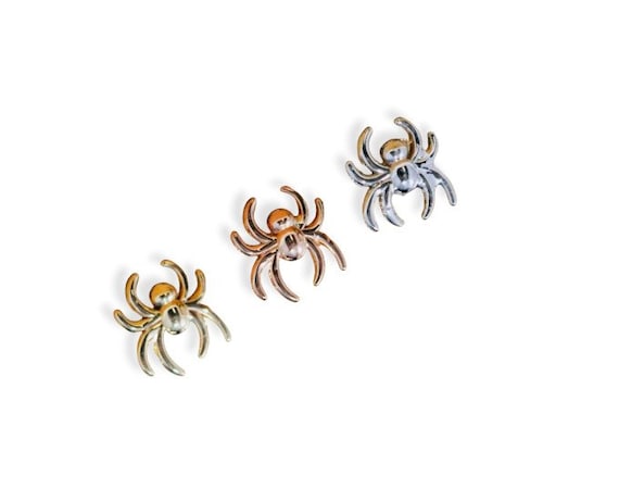 14k Gold Spider 16g and 14g Threaded Ends .25g Threadless - Etsy