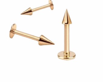 Gold Spike Labret - Etsy