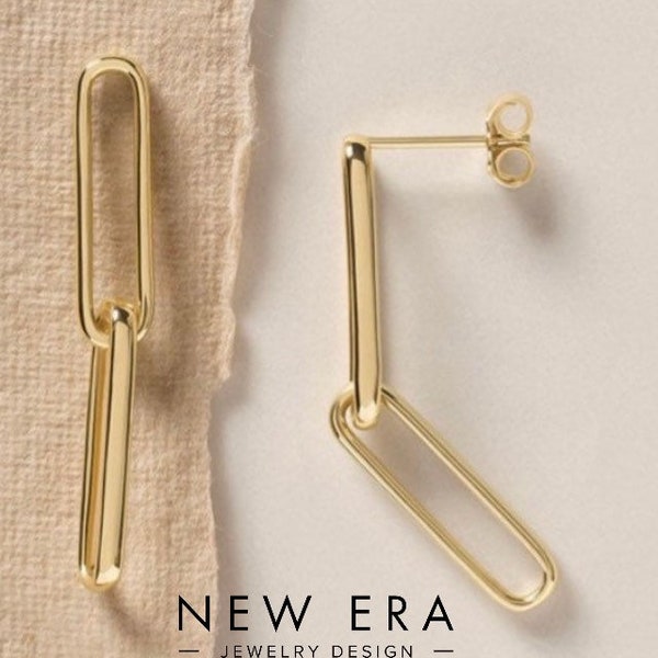 Paperclip Earrings - Etsy