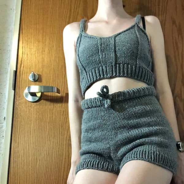 Knit Shorts Set - Etsy