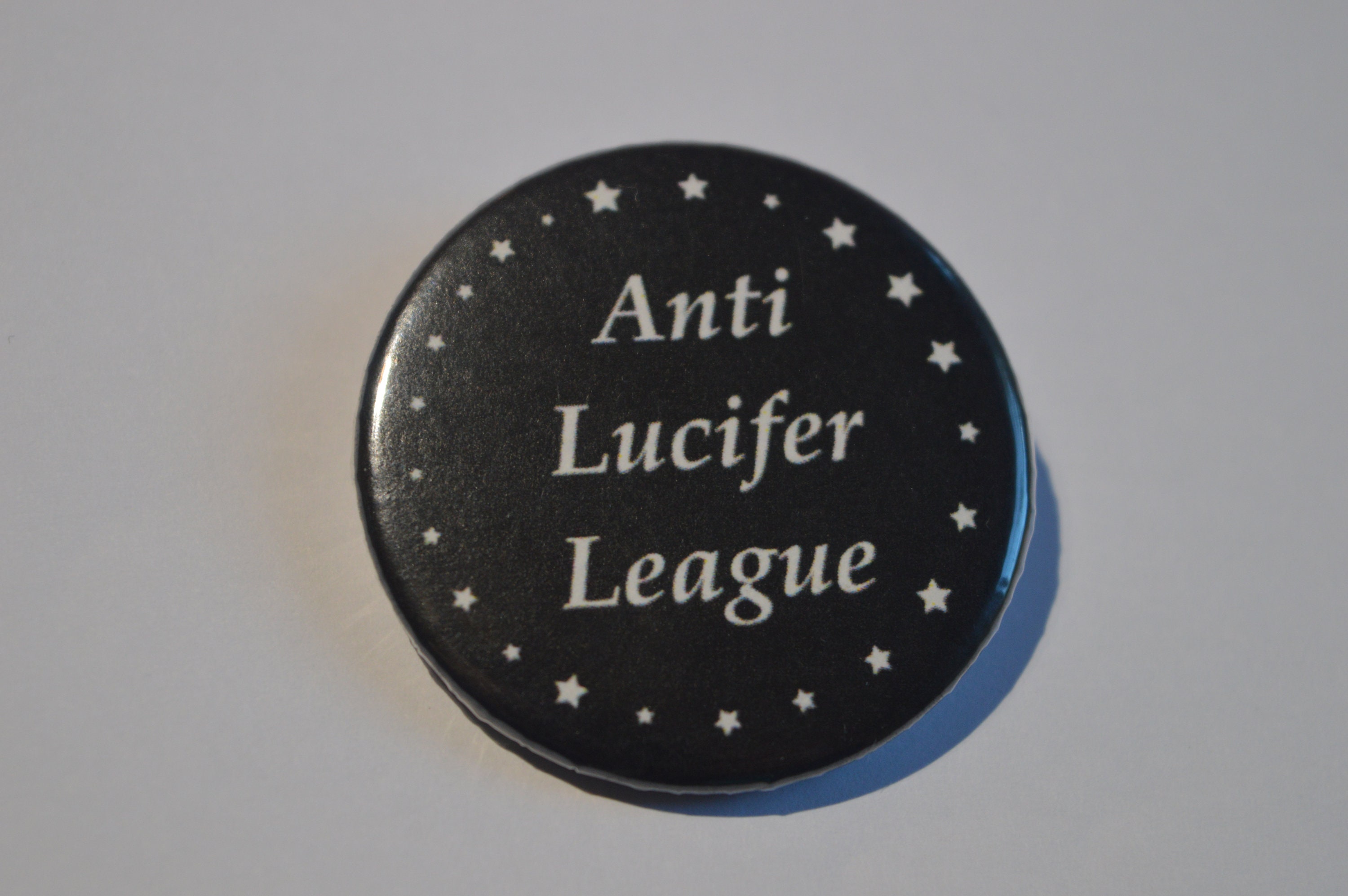 Anti Lucifer League 38mm Round Badge - Etsy