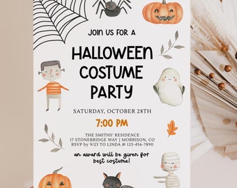 Animated Halloween Party Invitation Digital Halloween Party Invitation ...