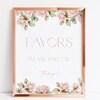 Dusty Pink Rose Flower Bar Sign Bridal Shower Flower Bar Sign Pink Rose ...