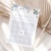 Dusty Blue Floral Baby Bingo Baby Shower Game Blue Baby Bingo Game Baby ...