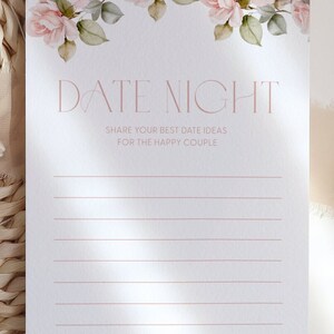 Dusty Pink Rose Date Night Ideas Card Pink Roses Date Night Ideas ...