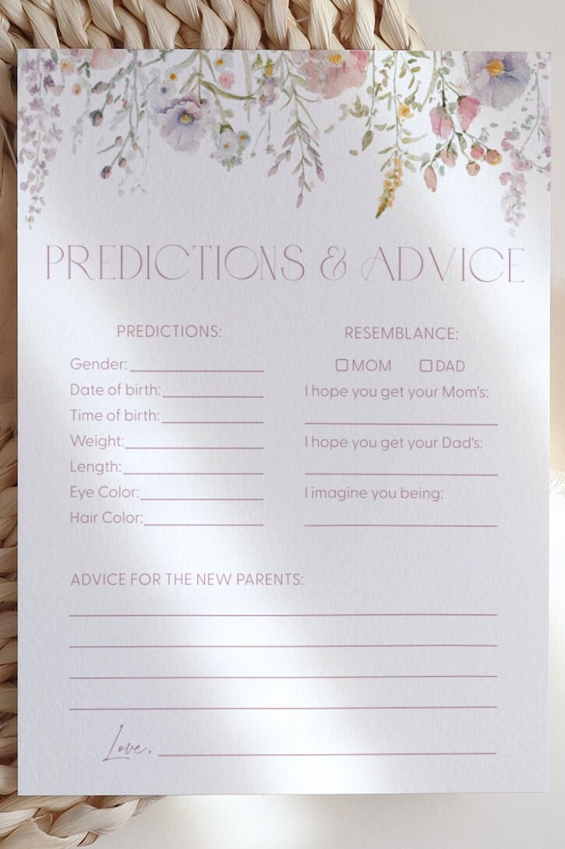 Boho Wildflower Baby Predictions Wildflower Baby Predictions and Advice ...
