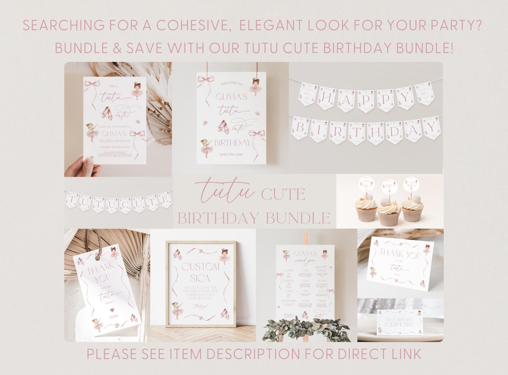 Tutu Cute Birthday Invitation Girl 2nd Birthday Invitation Ballerina ...
