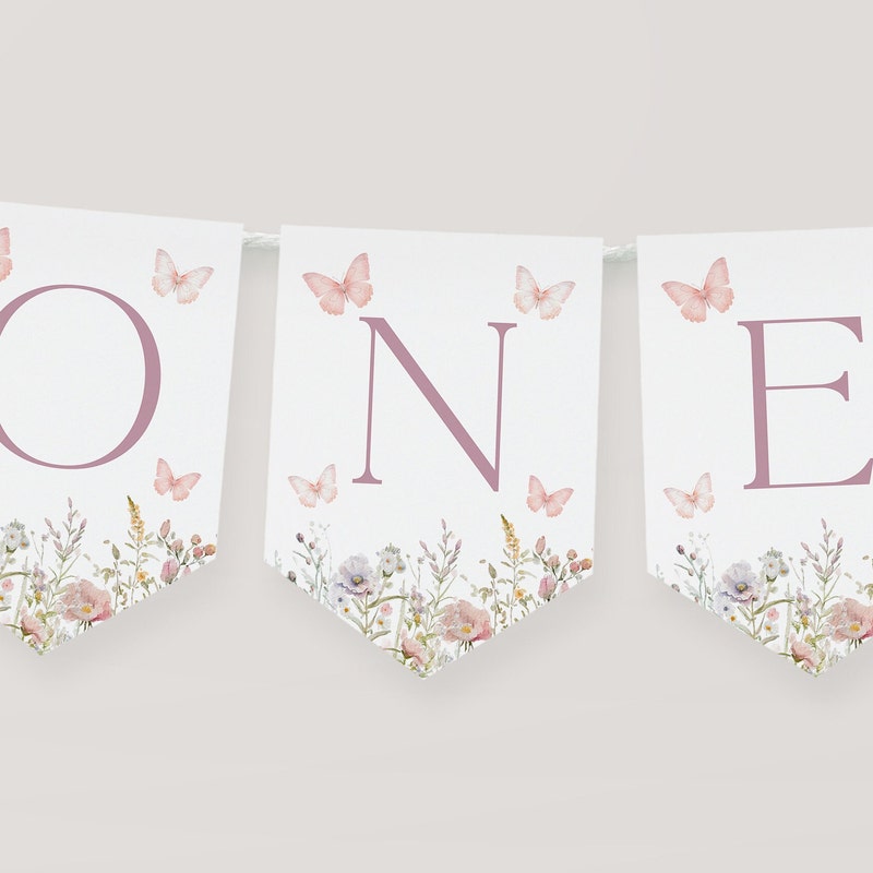 Butterfly Birthday Banner - Etsy