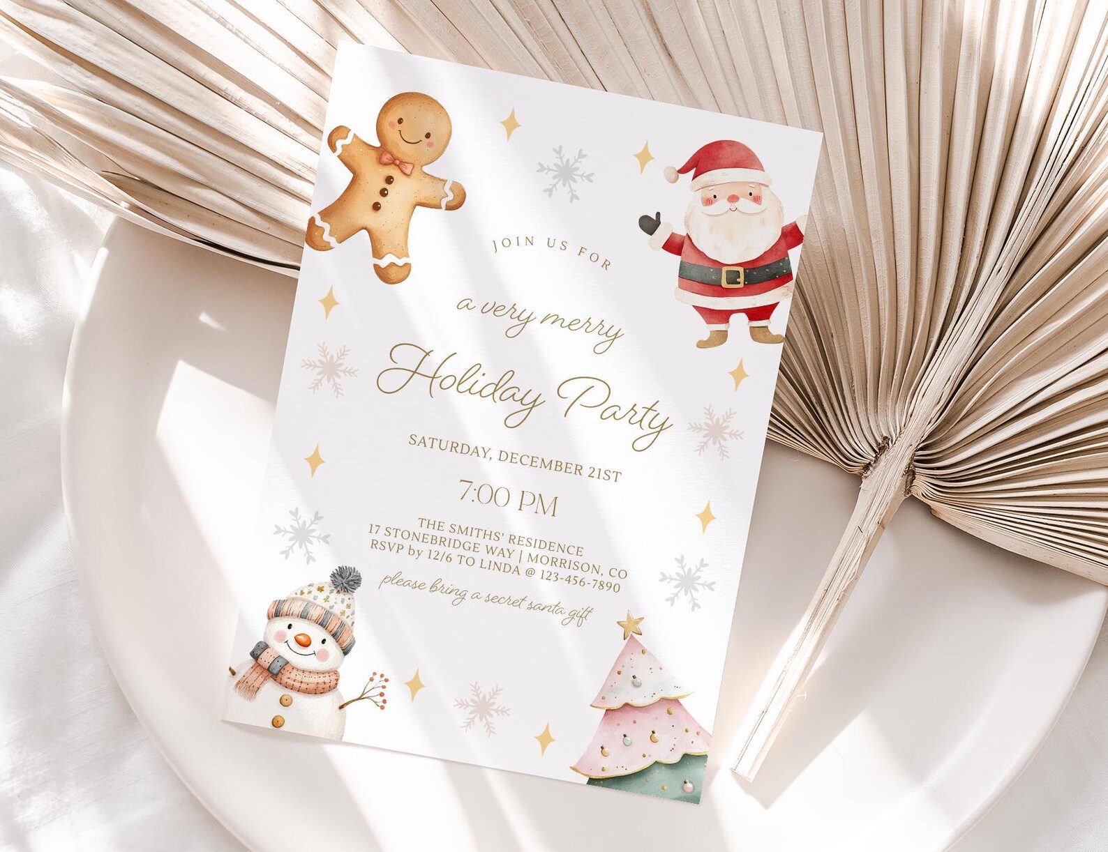Cute Holiday Party Invitation Cute Holiday Party Invite Xmas Party ...
