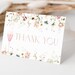 Floral Petals and Prosecco Thank You Card Template Pink Prosecco Thank ...
