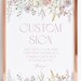 Boho Wildflower Custom Sign Fully Editable Custom Sign Wildflower ...