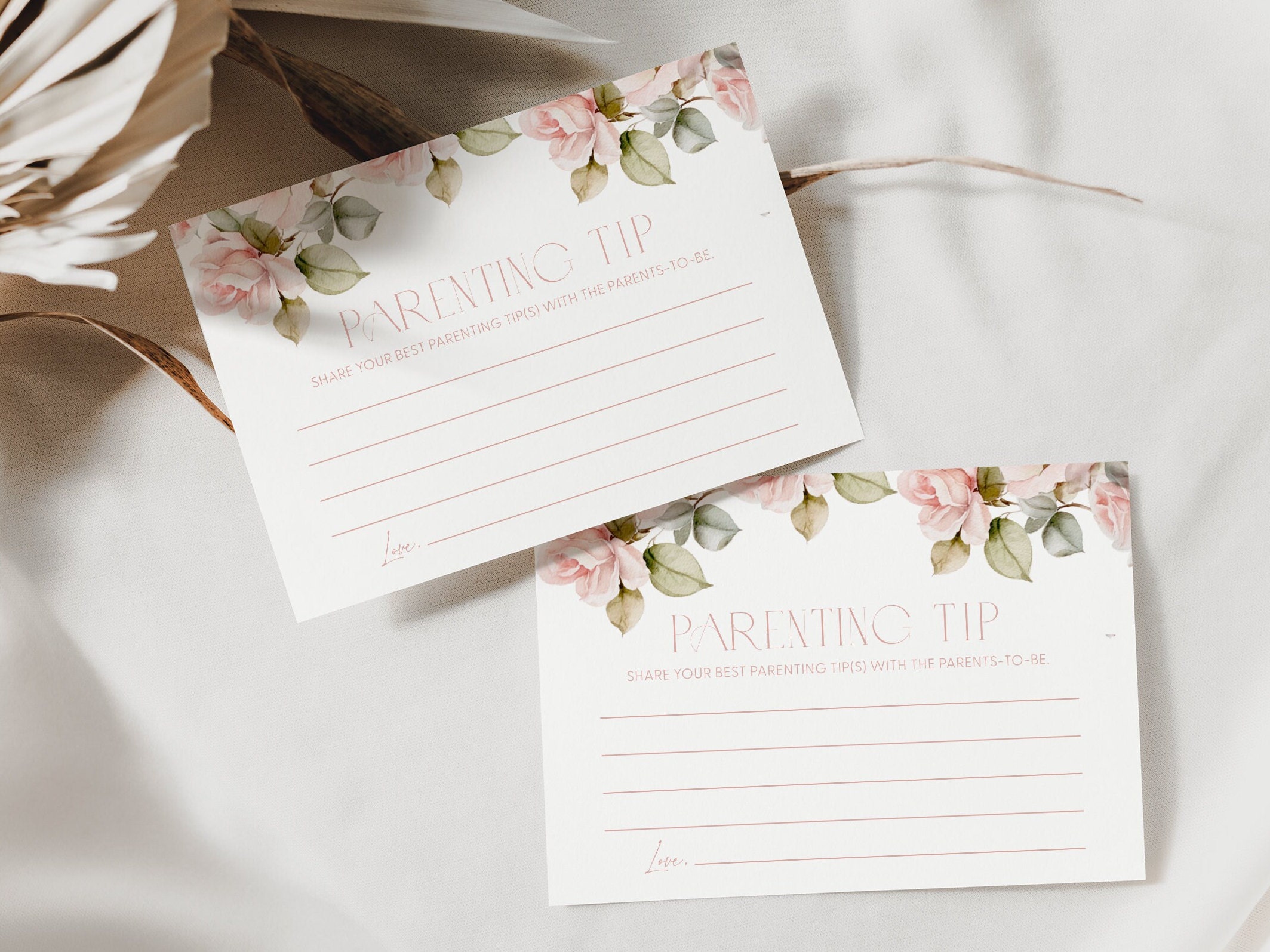 Dusty Pink Rose Parenting Tip Jar Baby Shower Sign Pink Roses Parenting ...