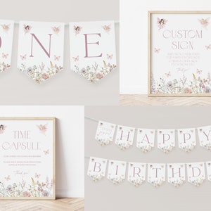 Fairy First Birthday Bundle Fairy 1st Birthday Bundle Fairy 1st Bday ...
