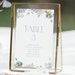 Dusty Blue Floral Table Numbers Sign Template Dusty Blue Table Numbers ...