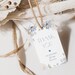 Dusty Blue Floral Party Favor Tag Template Baby Shower Party Favor Tag ...