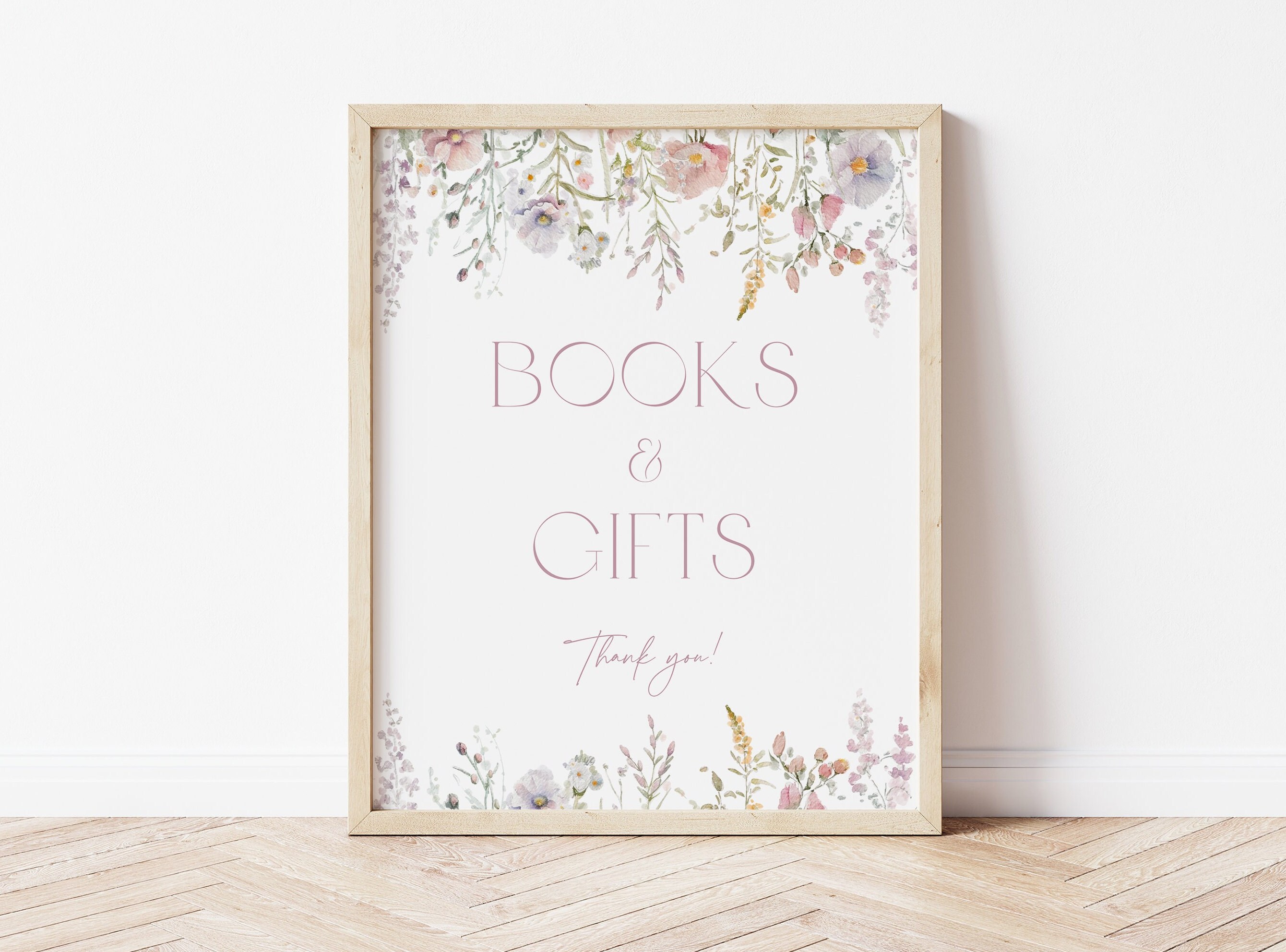Boho Wildflower Books and Gifts Sign Wildflower Books and Gifts Sign ...