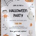 Cute Halloween Party Invitation Kids Halloween Party Invitation Digital ...