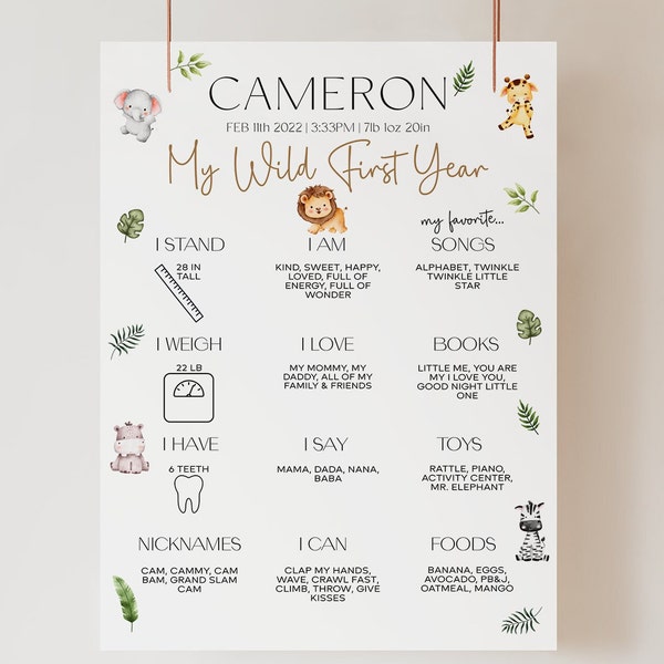 One Wild Year - Etsy