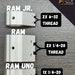 RAM MOUNTS - Universal Packout Rail Adapter Mounts - Etsy