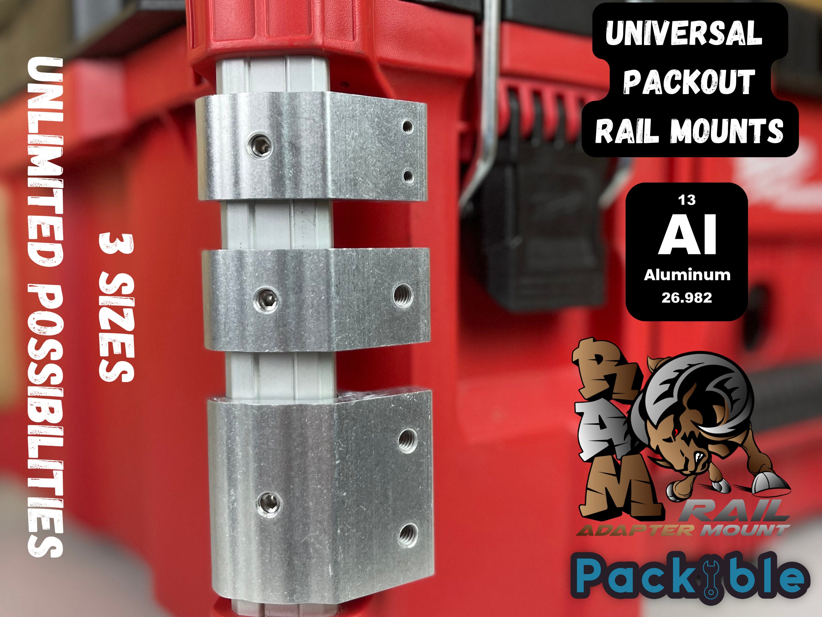 RAM MOUNTS - Universal Packout Rail Adapter Mounts - Etsy